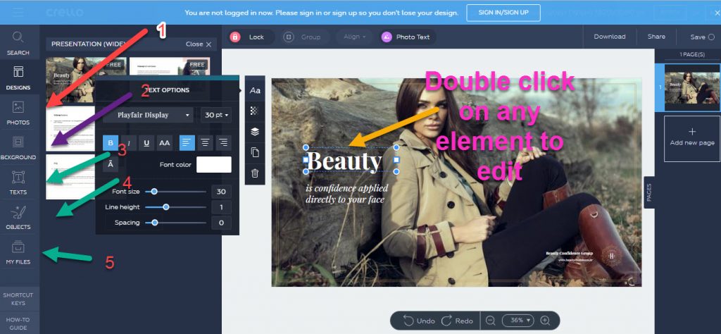 Crello Review : Free Online Graphic Designing Software - Gomahamaya
