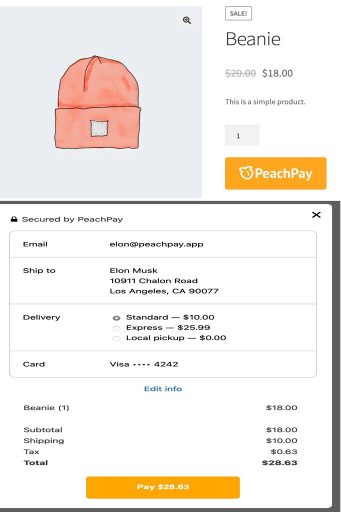 PeachPay Review: Best Woocommerce One-Click Checkout Plugin