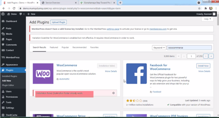 How to Fix Destination Folder Already Exists Error in WordPress