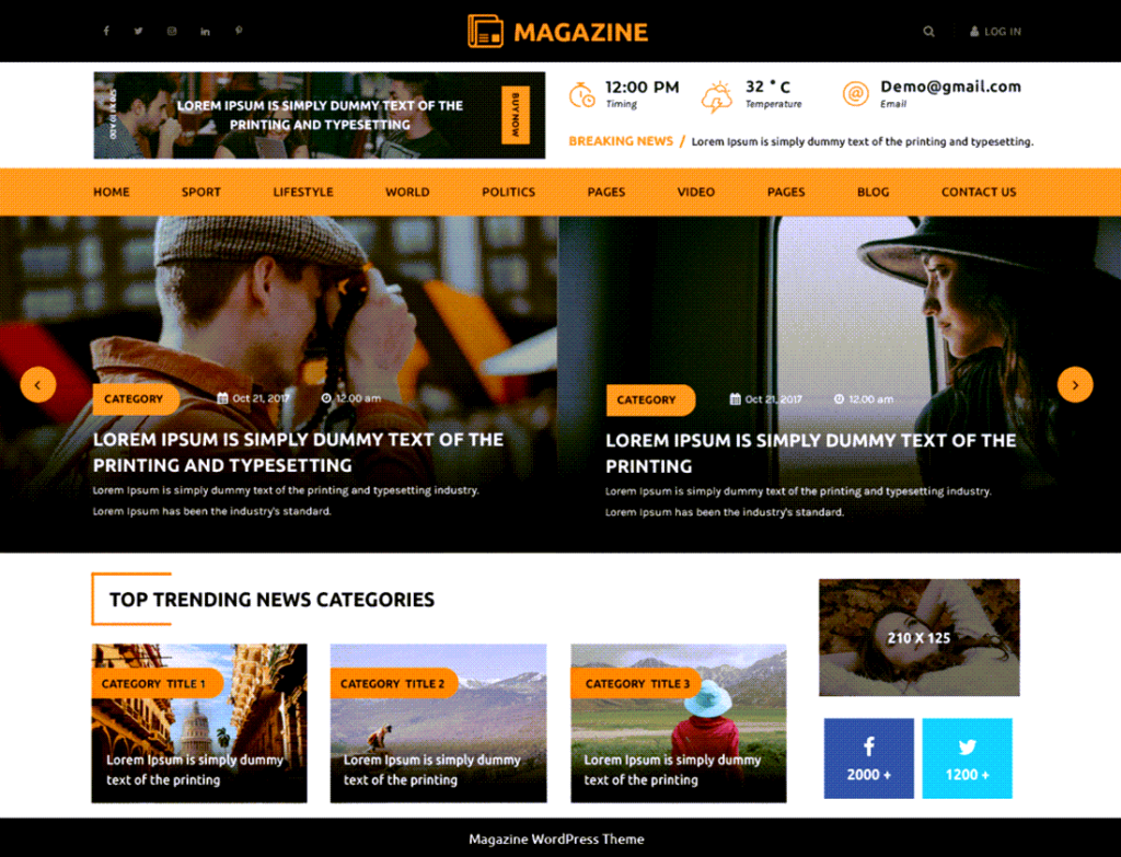 22 Best News And Magazine WordPress Themes 2023 - Gomahamaya