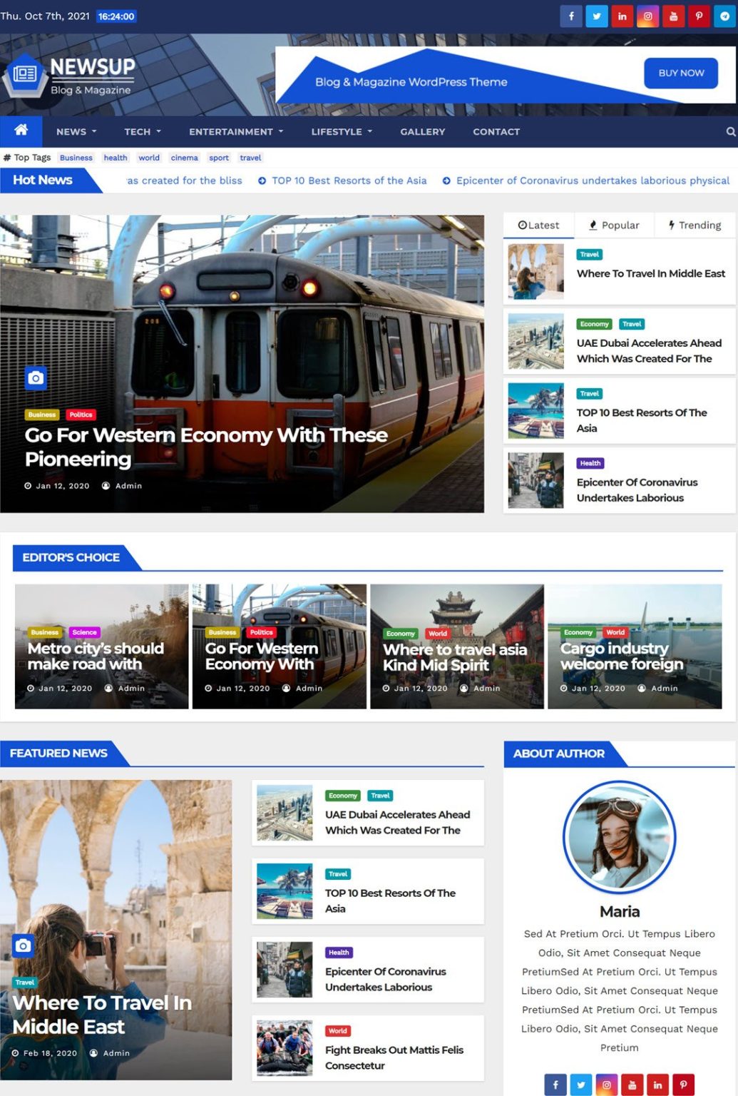 22 Best News And Magazine WordPress Themes 2023 - Gomahamaya