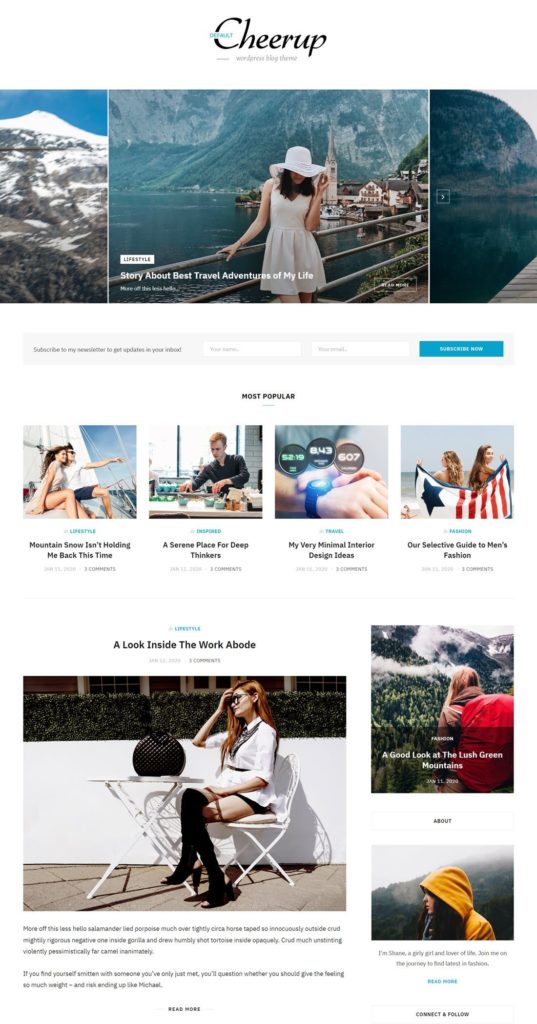 23 Best Personal Blog WordPress Themes 2023 - Gomahamaya